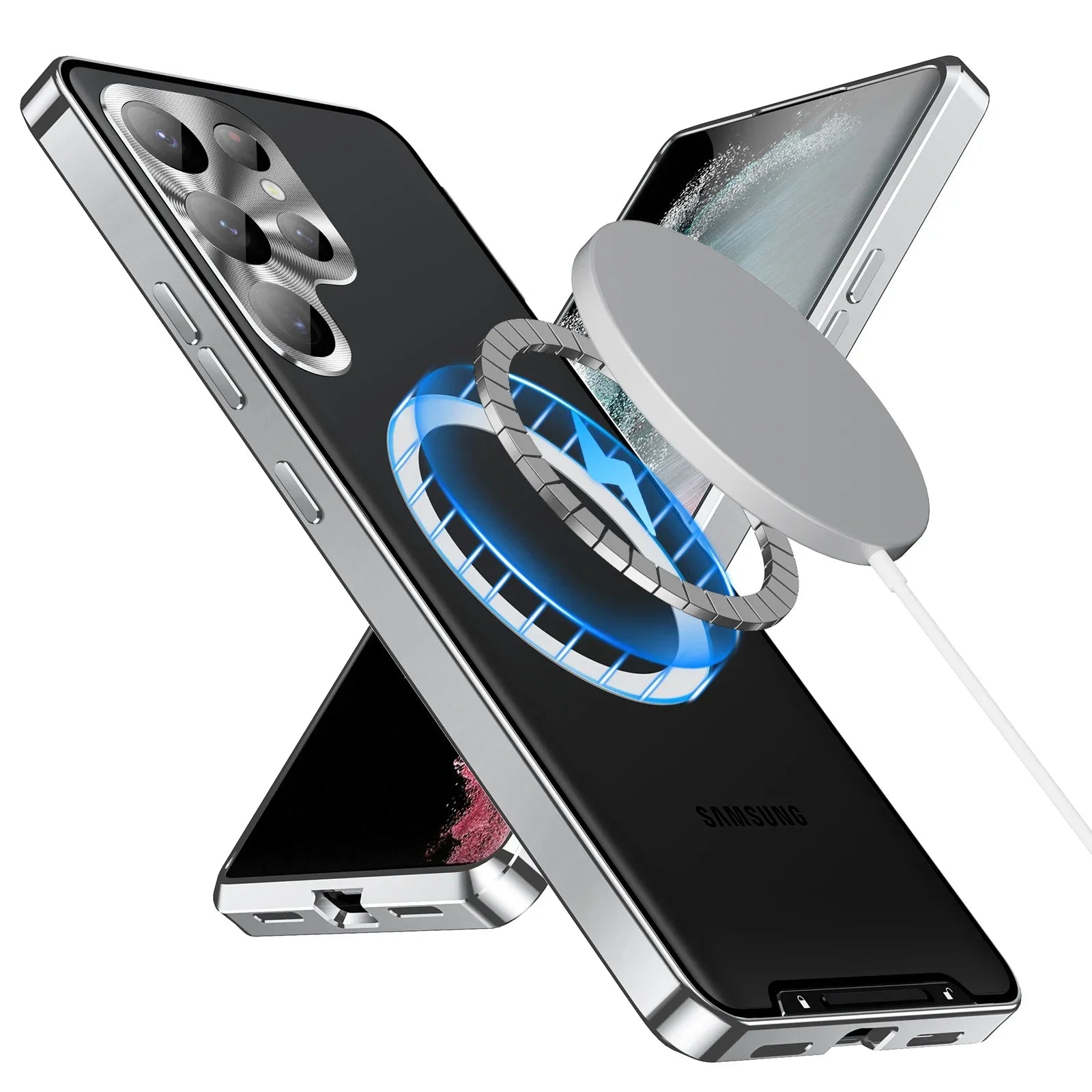 Magnetic Full Protection Aluminum Case For Samsung Galaxy S Series ...